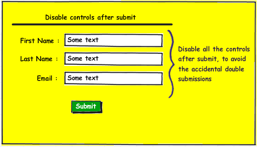 Disable Inputs After Submit To Avoid Double Submission Using JQuery And 